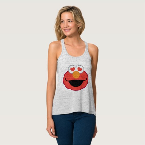 Elmo Smiling Face with Heart-Shaped Eyes Tank Top | Zazzle