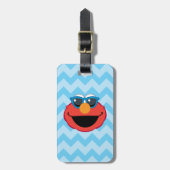 Elmo Smiling Face with Sunglasses Luggage Tag | Zazzle