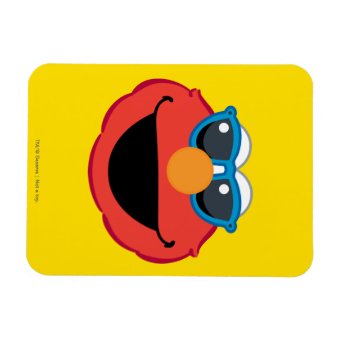 Elmo Smiling Face with Sunglasses Magnet | Zazzle
