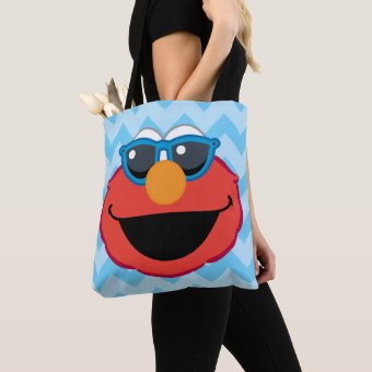 Elmo Smiling Face with Sunglasses Tote Bag | Zazzle