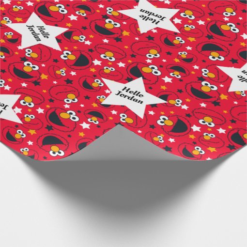 Elmo | So Silly Star Pattern Wrapping Paper | Zazzle