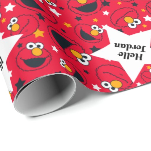 Elmo | So Silly Star Pattern Wrapping Paper | Zazzle