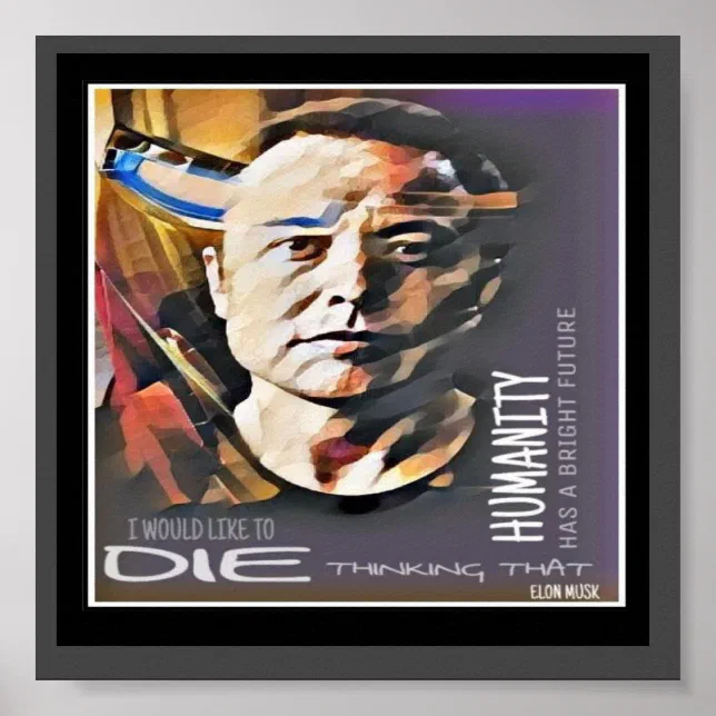 Elon Musk Poster | Zazzle