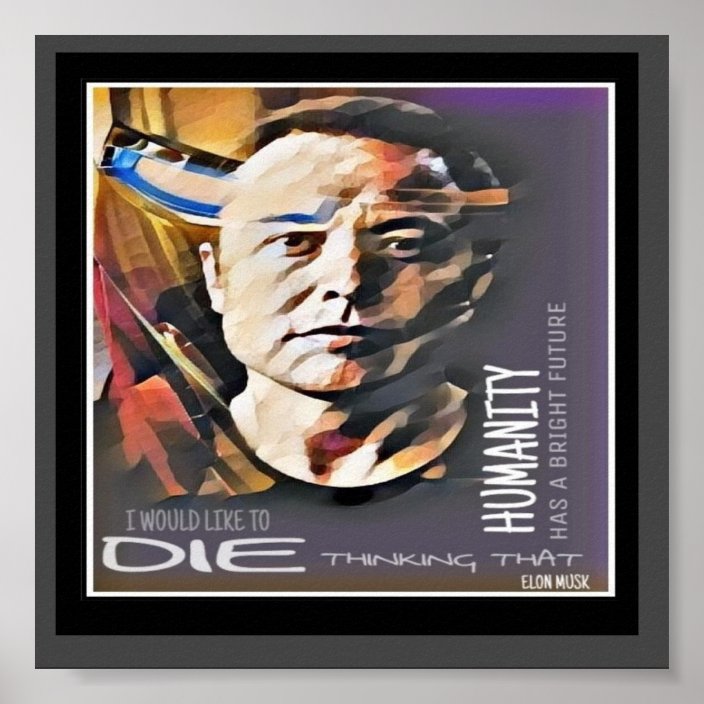 Elon Musk Poster | Zazzle.com