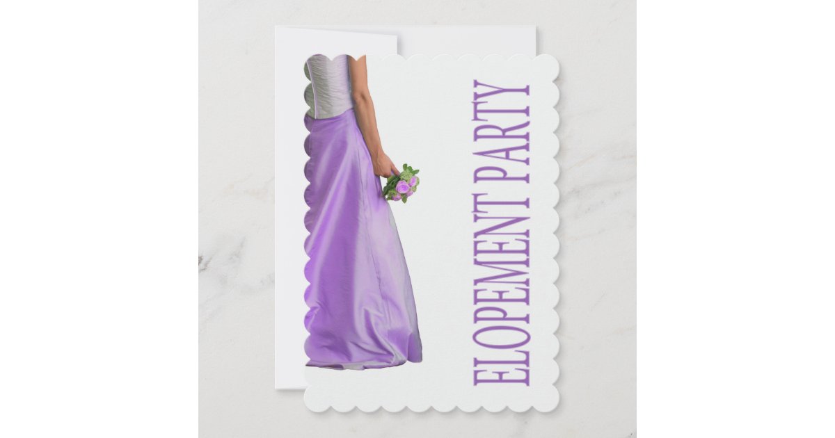 Elopement Party Invitation | Zazzle