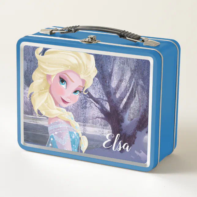 Elsa | Side Profile Standing Metal Lunch Box | Zazzle
