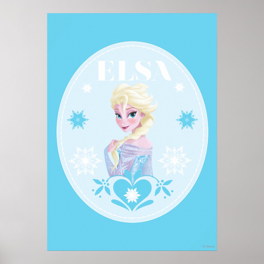 Elsa | Snowflakes Poster | Zazzle
