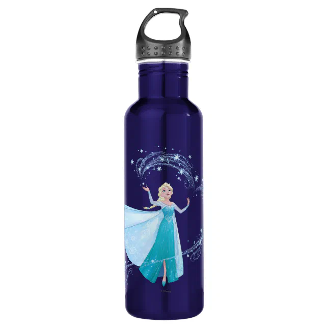 Elsa | Sparkling, Elegant Ice Stainless Steel Water Bottle | Zazzle