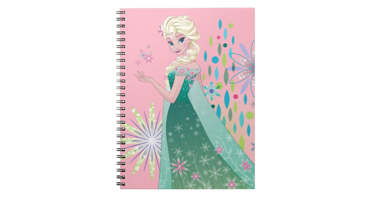 Elsa | Summer Wish with Flowers Notebook | Zazzle