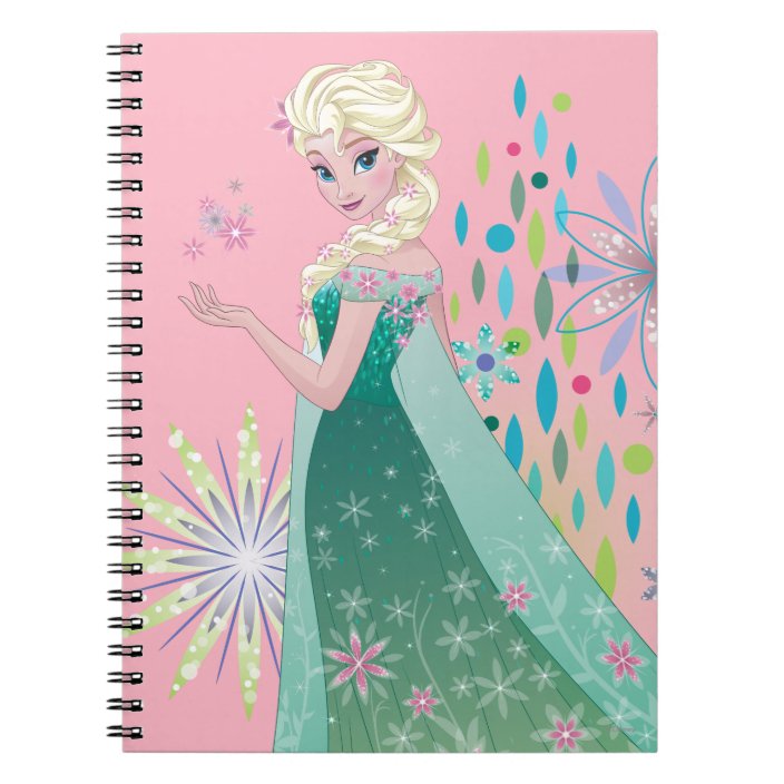 Elsa | Summer Wish with Flowers Notebook | Zazzle.com