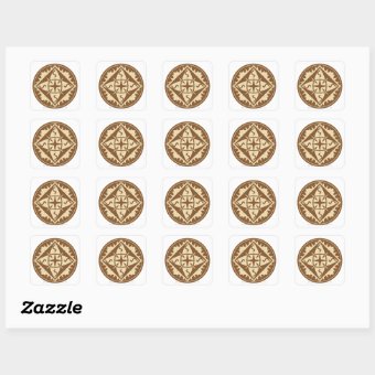 Elven Flag Square Sticker | Zazzle