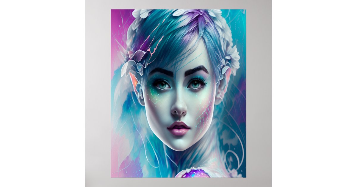 Elven Flower Poster | Zazzle