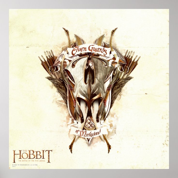 Elven Guards of Mirkwood Weaponry Poster | Zazzle