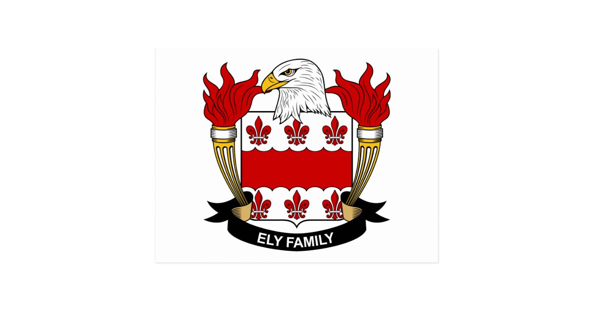 Ely Family Crest Postcard | Zazzle.com