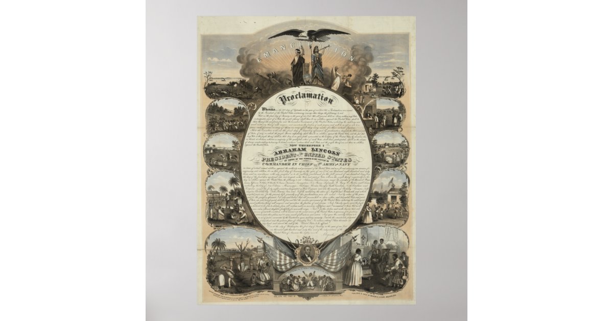 Emancipation Proclamation [1864] Poster | Zazzle