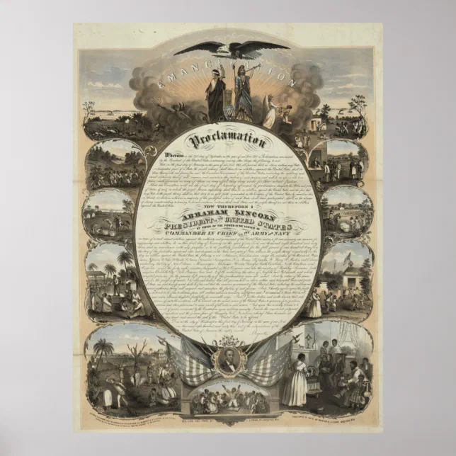 Emancipation Proclamation [1864] Poster | Zazzle