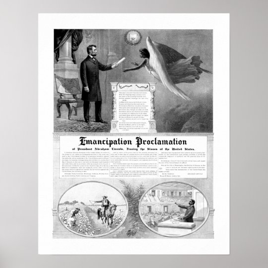 Emancipation Proclamation Poster | Zazzle.com