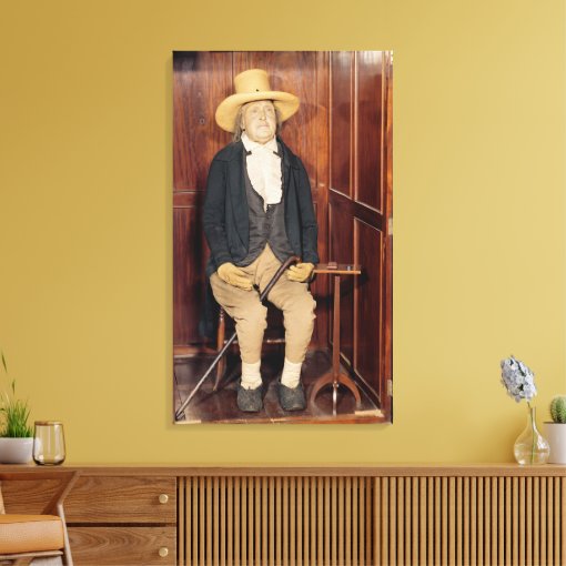 Embalmed body of Jeremy Bentham Canvas Print | Zazzle