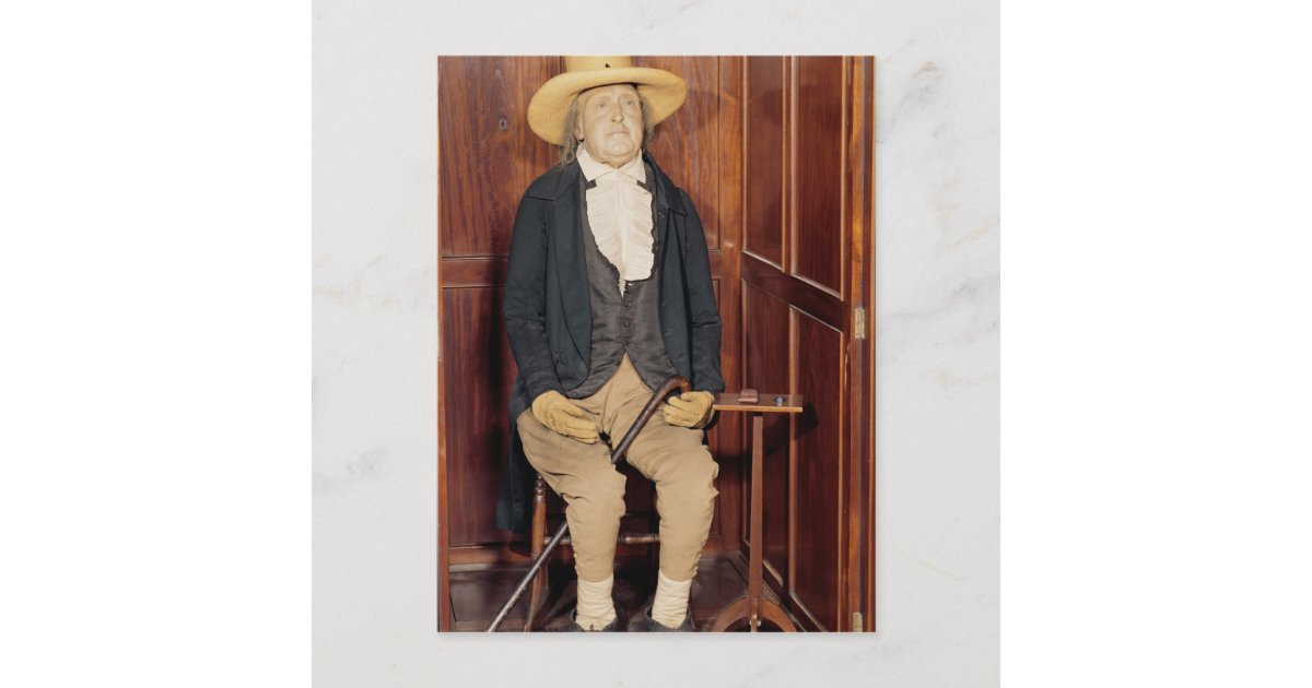 Embalmed body of Jeremy Bentham Postcard | Zazzle