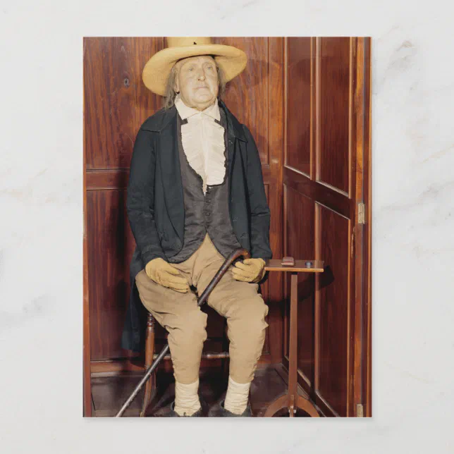Embalmed body of Jeremy Bentham Postcard | Zazzle