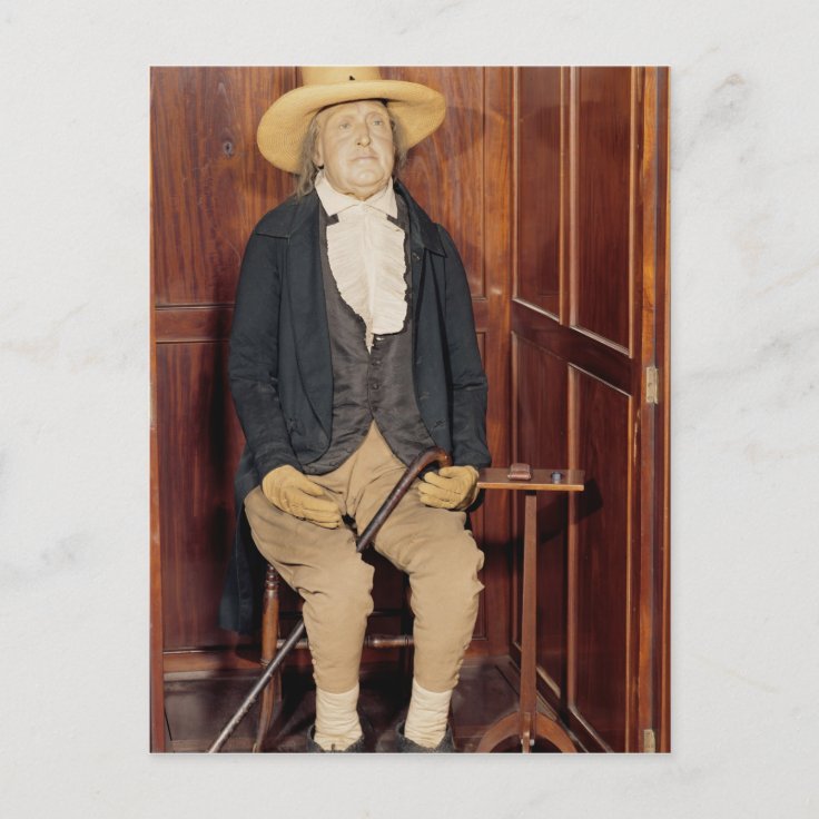Embalmed body of Jeremy Bentham Postcard | Zazzle
