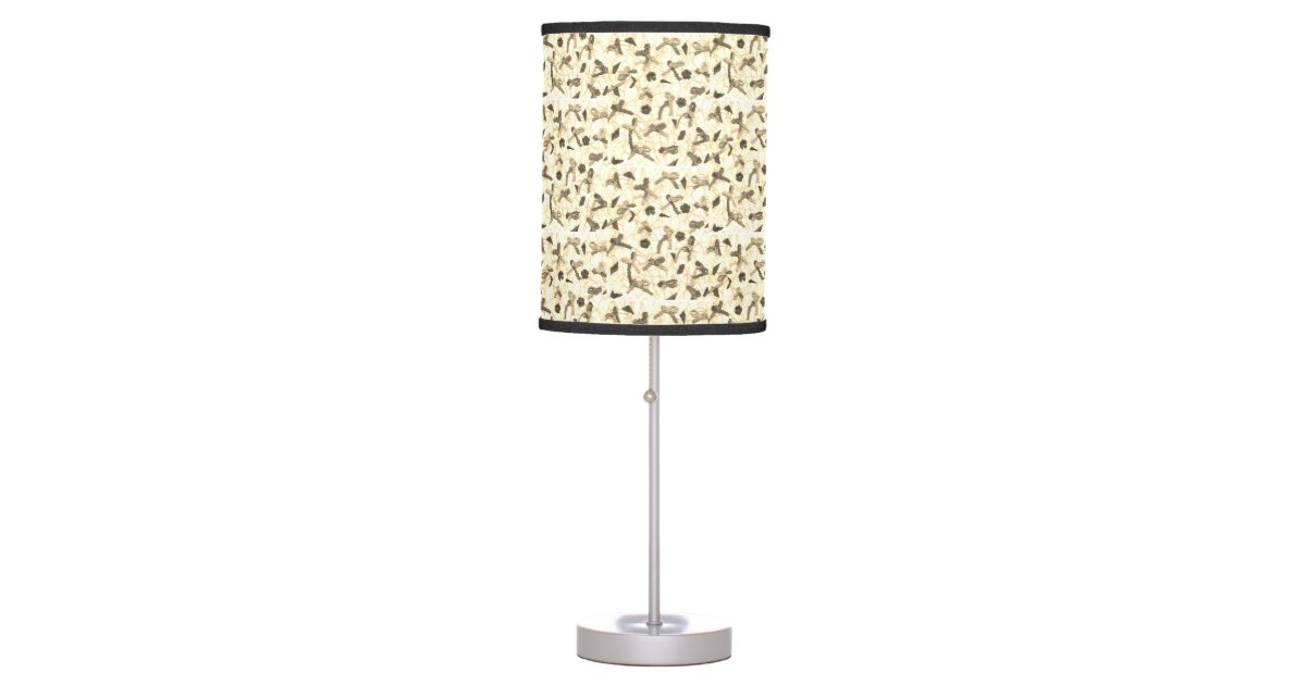 Embellished Floating Bows Table Lamp | Zazzle