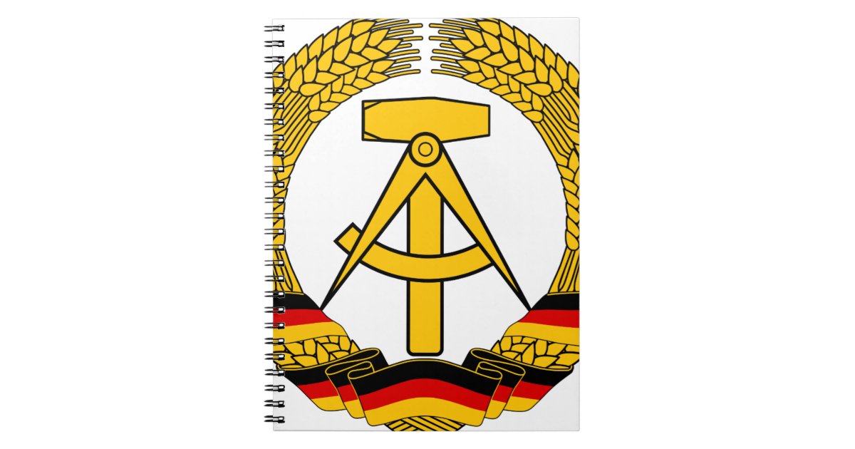 Emblem der DDR - National Emblem of the GDR Notebook | Zazzle