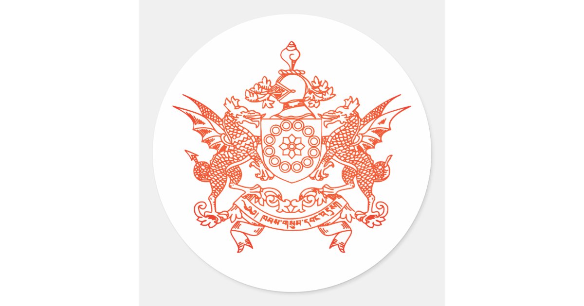 Emblem of Sikkim state - INDIA Classic Round Sticker | Zazzle