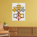 Emblem of the Papacy Official Pope Symbol Coat Poster | Zazzle