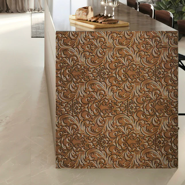 Embossed Brass Scrolls Decoupage Tissue Paper | Zazzle