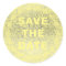 Modern Typography Wedding Save The Date Classic Round Sticker | Zazzle