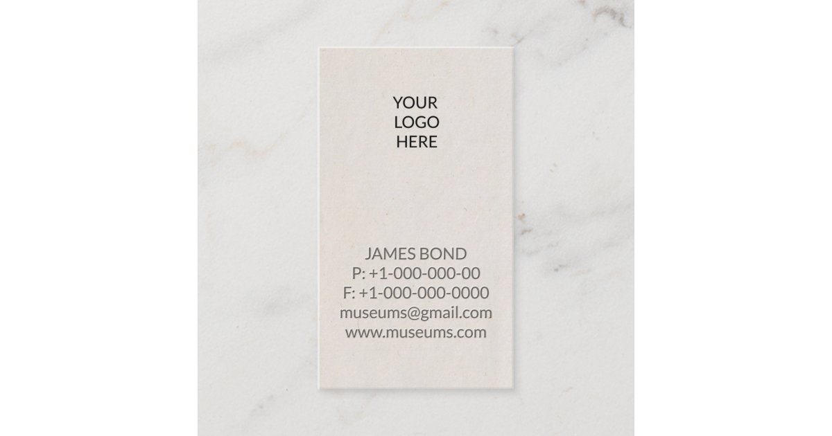 Embossed Logo Business Card | Zazzle
