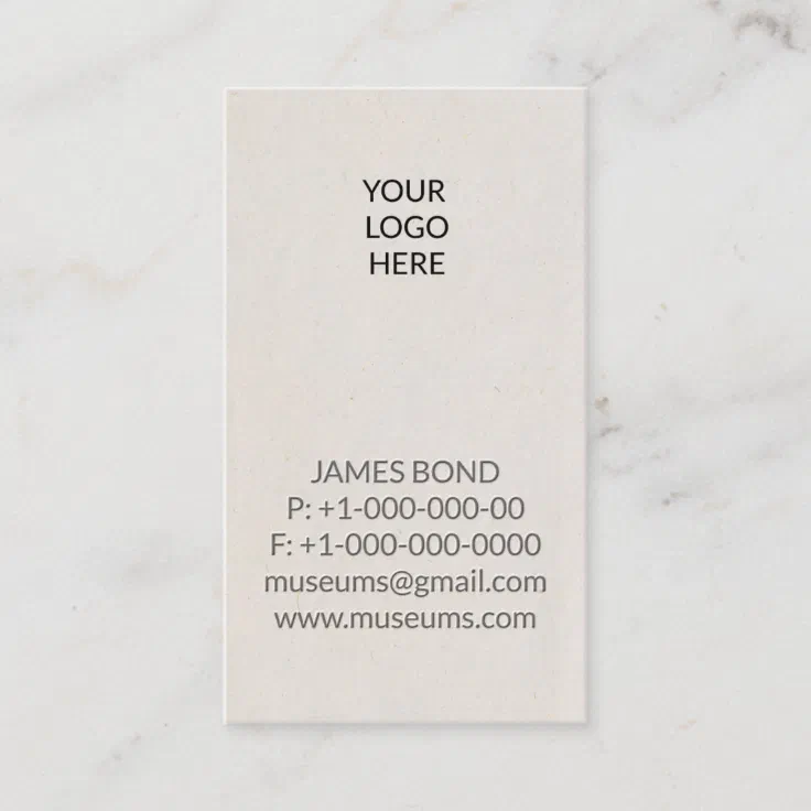 Embossed Logo Business Card | Zazzle