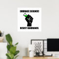 Embrace Science Resist Ignorance Poster | Zazzle