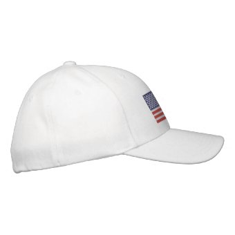 Embroidered American Flag Cap | Zazzle
