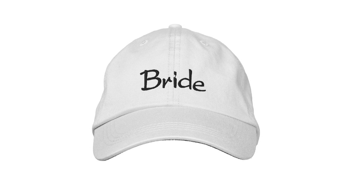Embroidered Bride Cap | Zazzle