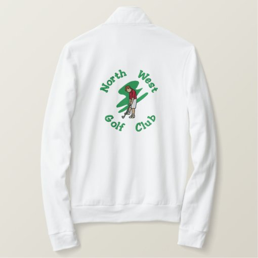 Embroidered Custom Golf Jacket | Zazzle