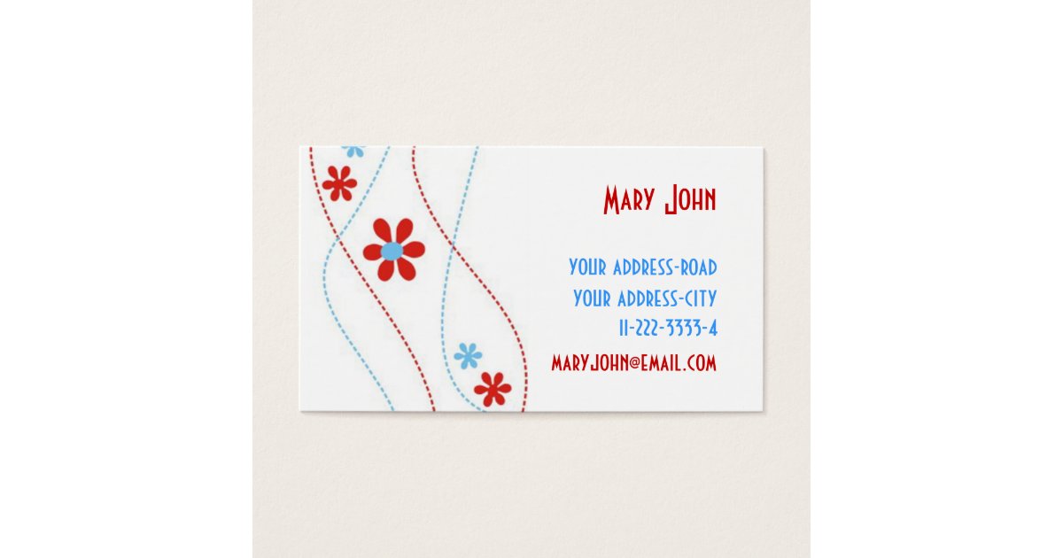 Embroidery Design-Unique Business Cards | Zazzle.com