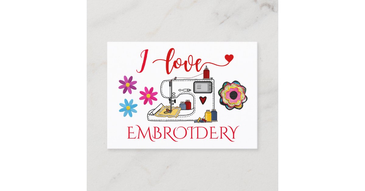 Embroidery - Fashion - Seamstress Business Card | Zazzle