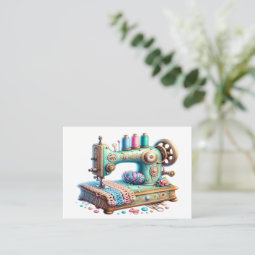 Embroidery / Sewing / Seamstress Business Card | Zazzle