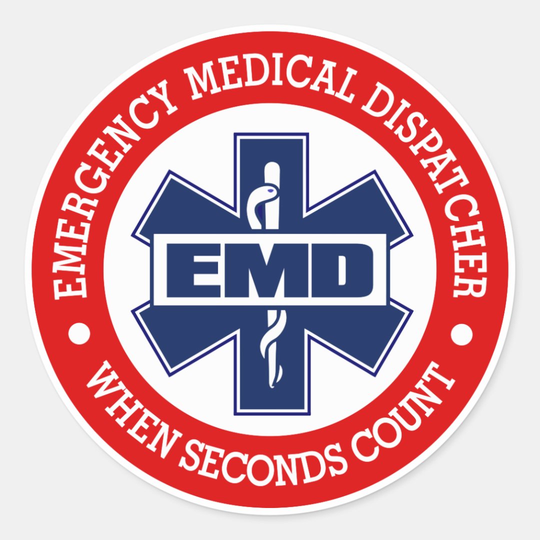 EMD (Emergency Medical Dispatcher) Classic Round Sticker | Zazzle
