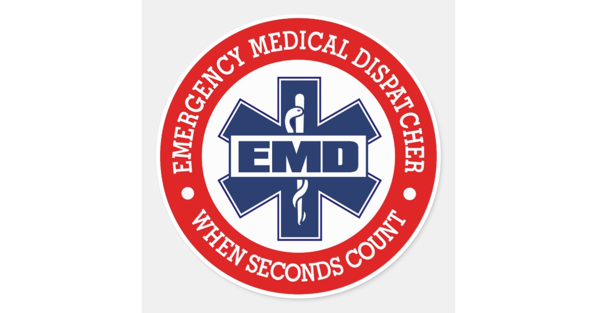 EMD (Emergency Medical Dispatcher) Classic Round Sticker | Zazzle
