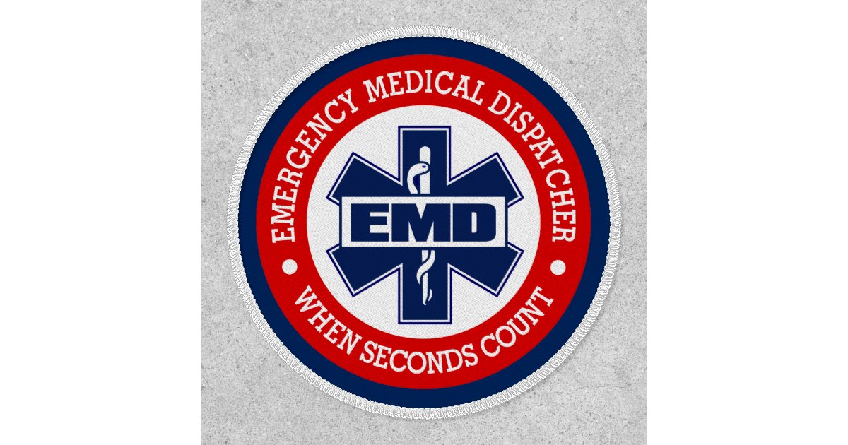 EMD (Emergency Medical Dispatcher) Patch | Zazzle