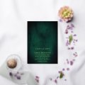 Emerald Gold Calligraphy Script Wedding Foil Invitation | Zazzle
