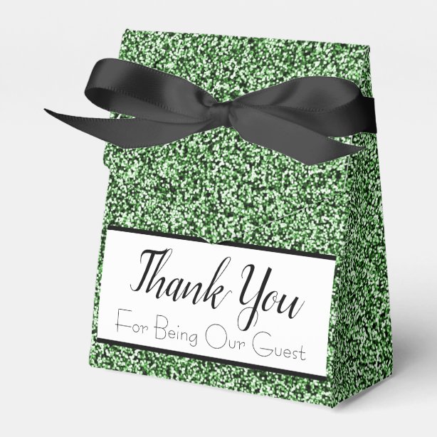 Emerald Green Favor Boxes | Zazzle