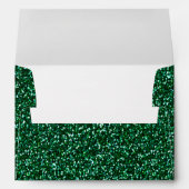 Emerald Green Glitter Glamour Party Envelope | Zazzle