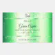 Emerald Green Glitter Product Labels Monogram Logo | Zazzle