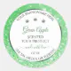 Emerald Green Glitter White Product Labels Jewels | Zazzle