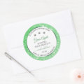 Emerald Green Glitter White Product Labels Jewels | Zazzle