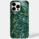 EMERALD GREEN & GOLD AGATE PATTERN Case-Mate iPhone CASE | Zazzle
